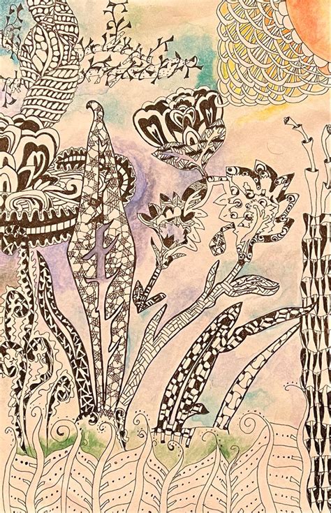 Zentangle Spring By Sophiafieldoflove On Deviantart