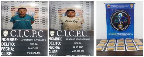 CICPC INCAUTÓ 8 KILOS DE DROGA EN FALCÓN Revista CICPC