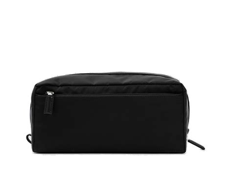 Sasom Bags Prada Nylon Wash Bagblack Leather 100 Polyamide 100 Check