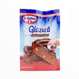 Glazură cu gust de ciociolată neagră Dr Oetker gr Dr Oetker IEFTINEL ro