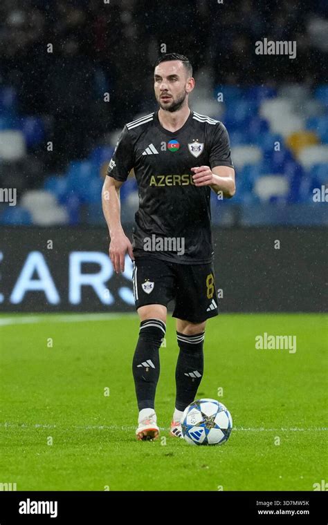 Naples Italy 25 Nov 2025 Marko Jankovic Of Qarabag Fk During The Uefa Champions League Match
