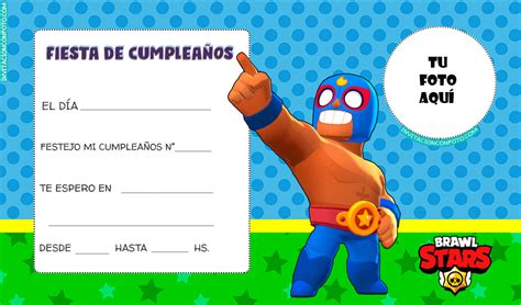 Brawl Stars Tarjetas Para Imprimir Invitaciones De Cumpleaños
