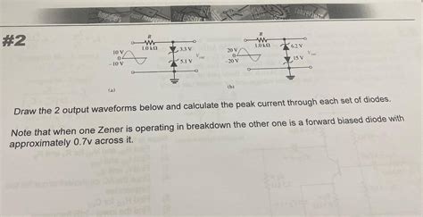Solved Draw The Output Waveforms Below And Calculate The Chegg