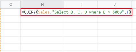 How To Use QUERY Function In Google Sheets