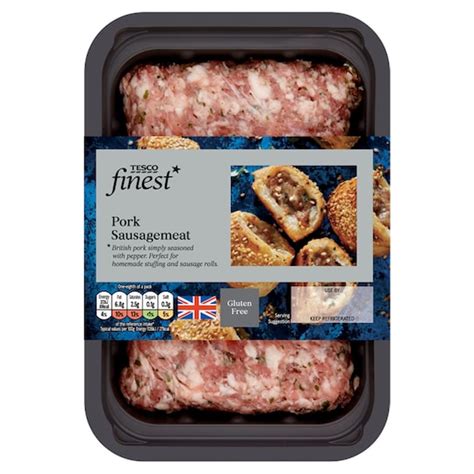 Tesco Finest British Pork Sausages Meat 350g Tesco Groceries