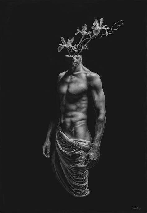 Iris Jono Dry Pencil Drawing Print Etsy