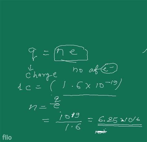 3 Calculate The Number Of Electrons Constituting One Coulomb Of Charge