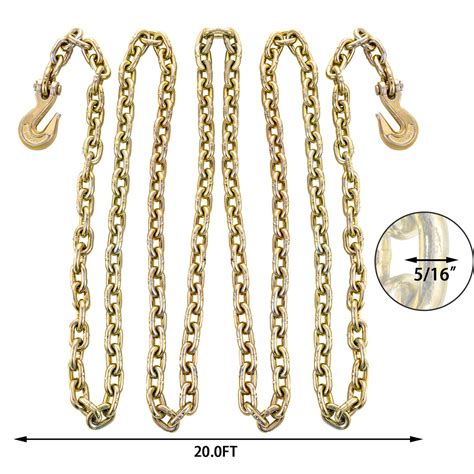 Tow Chain 8mmx6 3m Grade 70 Chain 4700lbs Capacity Logging Chain With