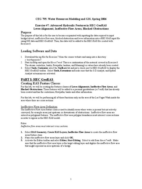 Purpose Part I Hec Georas Pdf Geographic Information System Software