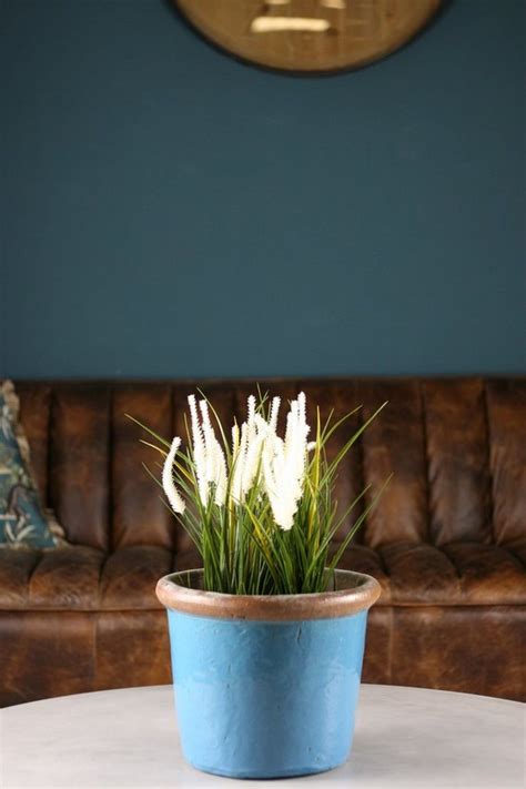 Teramico Pflanzkübel Blumentopf Keramik Southfork 33x26cm Hell Blau