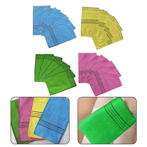 Korean Body Scrub Exfoliating Cloth 5 Pcs 906551 Inches Pink Sauna