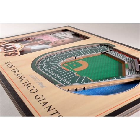 Stadiumviews San Francisco Giants Team Colors Wood Picture Frame 8 In