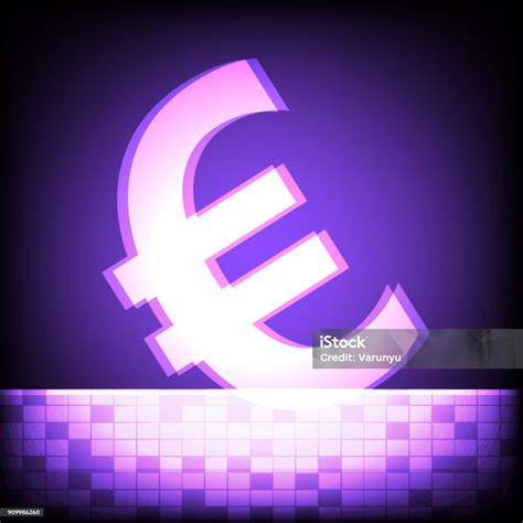 보라색 배경 벡터 일러스트 레이 션에 유로 기호 디자인입니다 개념에 대한 스톡 벡터 아트 및 기타 이미지 개념 개념과 주제 경영학 석사 Istock
