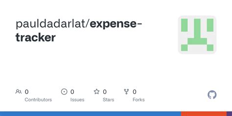GitHub Pauldadarlat Expense Tracker