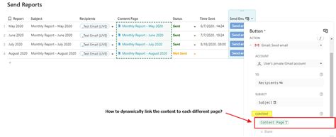 Send Email Button Dynamically Changes The Content Page For Each Table Row Coda Maker Community