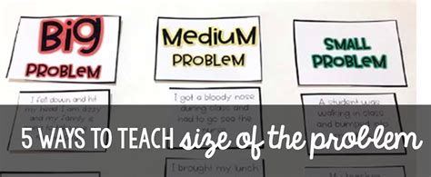 5 Effective Ways To Teach Size Of The Problem Miss Behavior
