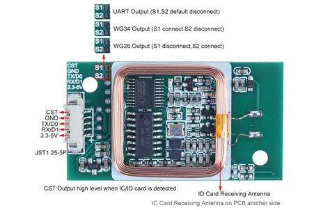 Nfc Rfid Reader Module Card Reader Uart Wg26 Wg34 Bastelgarage Electronics Online Store
