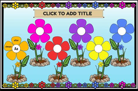Flower Themed Sight Words Poster Storyboard By Templates