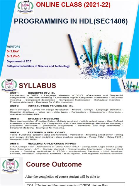 Unit Ii Verilog Hdl Pdf Hardware Description Language Vhdl
