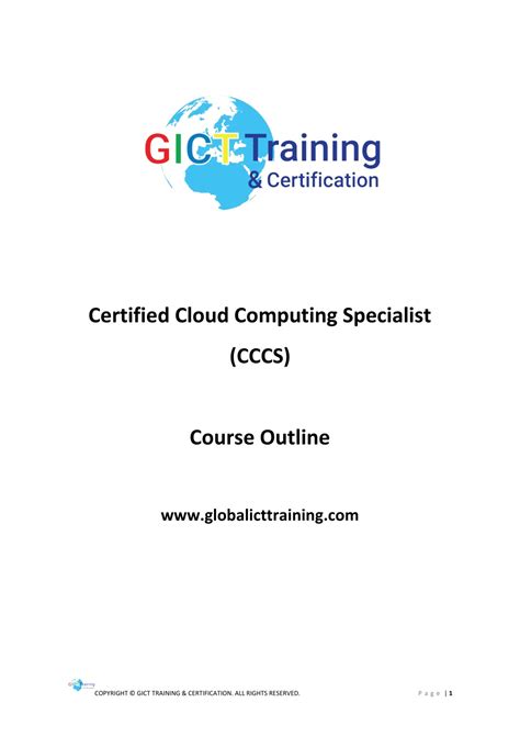 Ppt Certified Cloud Computing Specialist Cccs Powerpoint