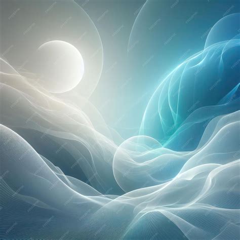 Premium Photo An Abstract Wallpaper With Blending White And Cyan Soft