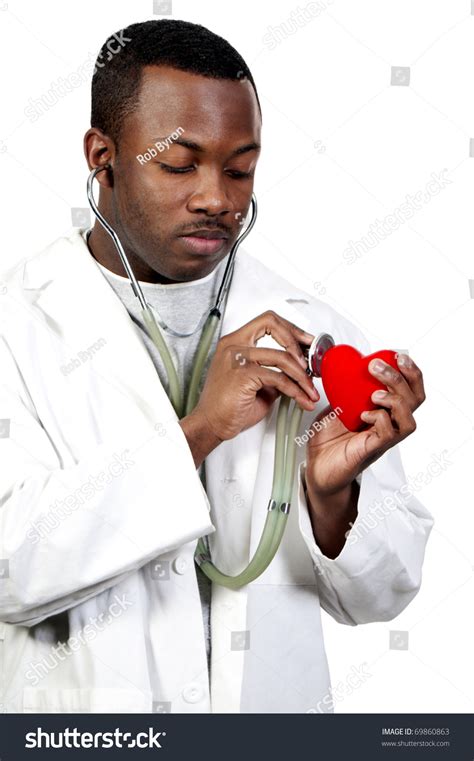 Black Male African American Doctor Cardiologist Stock Photo 69860863