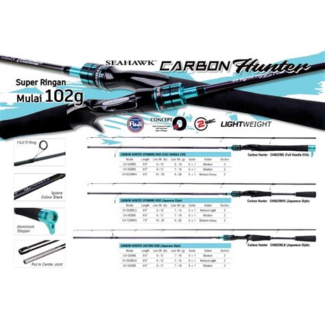 Jual Joran Seahawk Carbon Hunter Shopee Indonesia