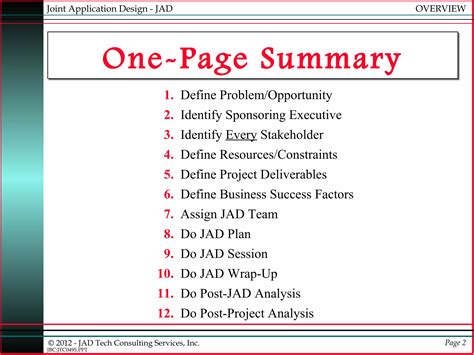 Jad Joint Application Development Ppt