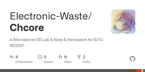 GitHub Electronic Waste Chcore A Microkernel OS Lab Note Homework For SJTU SE