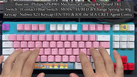Philips Spk8901 Tkl Mod Switch Sound Test Youtube