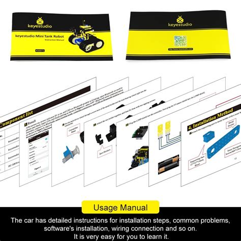 Diy Mini Tank Smart Robot Kit For Arduino Robot Education Programming