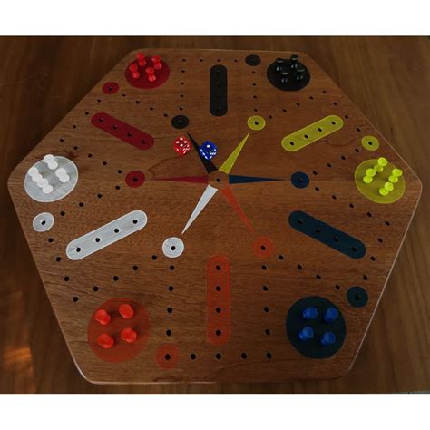 Sepele Wood Fast Track Aggravation Game Board With Pegs