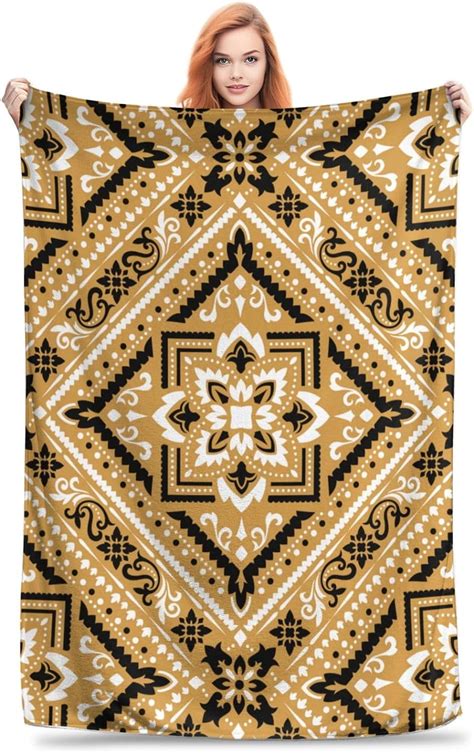 Yibo Cute Boho Stly Blanket Flannel Soft And Comfortable Anti Static