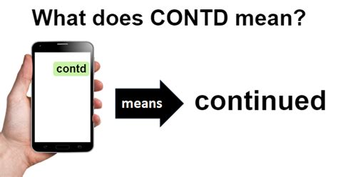 Contd What Does Contd Mean