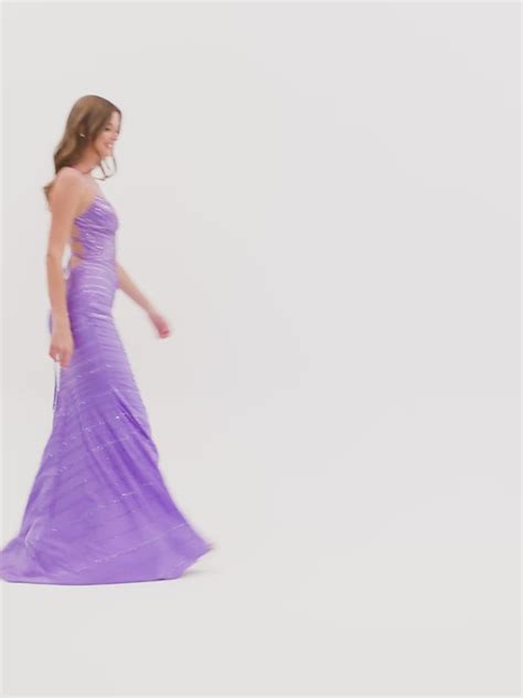 Faviana Backless Beaded Long Formal Dress Promgirl