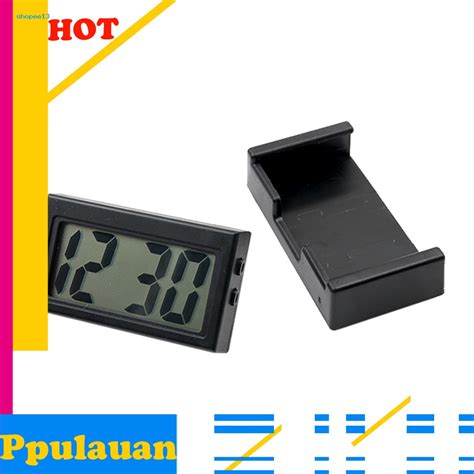 Electronic Clock Self Adhesive Mini Lcd Display Large Screen Table Dashboard Desk Digital Clock