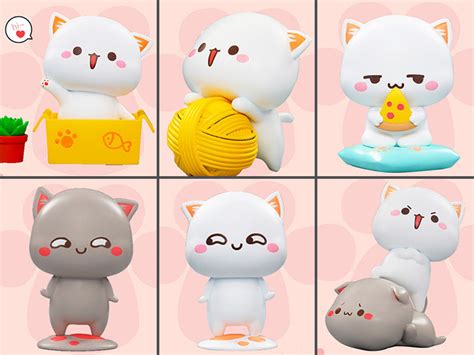 Mitao Cat Blind Box - Peach and Goma