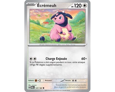 Écrémeuh Pv 120 147 182 Carte Commune Reverse Écarlate et Violet
