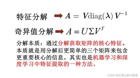 线性代数：特征分解 奇异值分解 Csdn博客