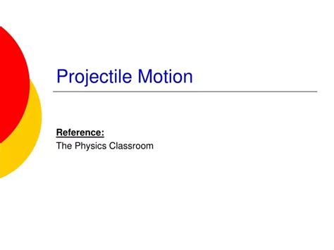 Ppt Projectile Motion Powerpoint Presentation Free Download Id9467235