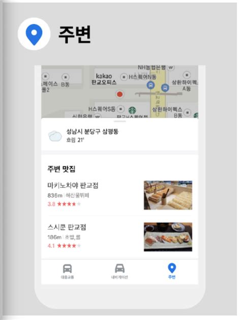 sw분석 kakaomap의 특징