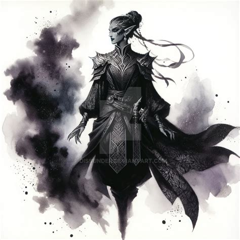 Dark Elf Female Character Art 7 By Dissunder On Deviantart