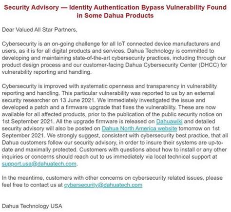 Dahua New Critical Vulnerabilities 2021