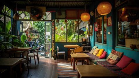 Premium Photo Room With Many Tables And Chairs