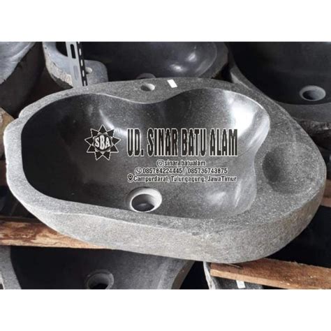 Jual Washtafel Cuci Tangan Wastafel Batu Kali River Stone Sink Wastafel Unik Shopee Indonesia