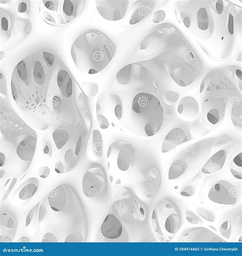 Abstract D White Background Organic Shapes Seamless Pattern Texture Stock Illustration