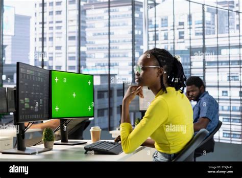 Developer Using Chroma Key Computer Testing Machine Learning Company