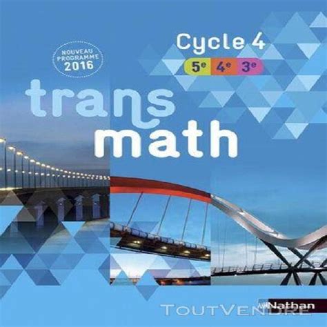 Transmath Cycle 4 5e 4e 3e En France Clasf Loisirs