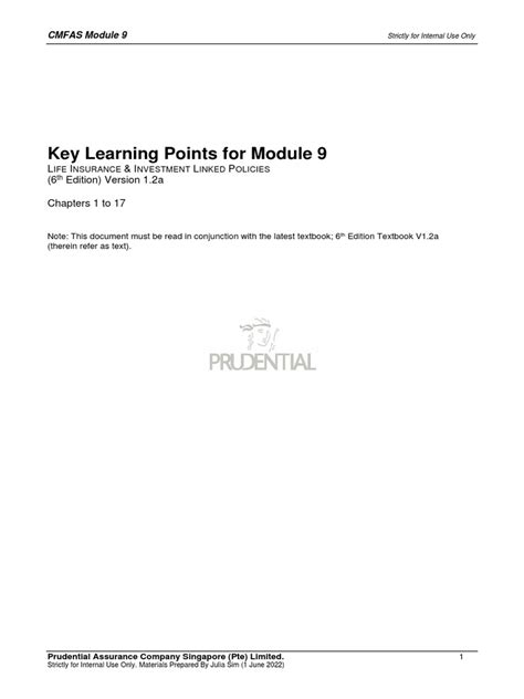 M9 Key Learning Points Pdf Life Insurance Insurance