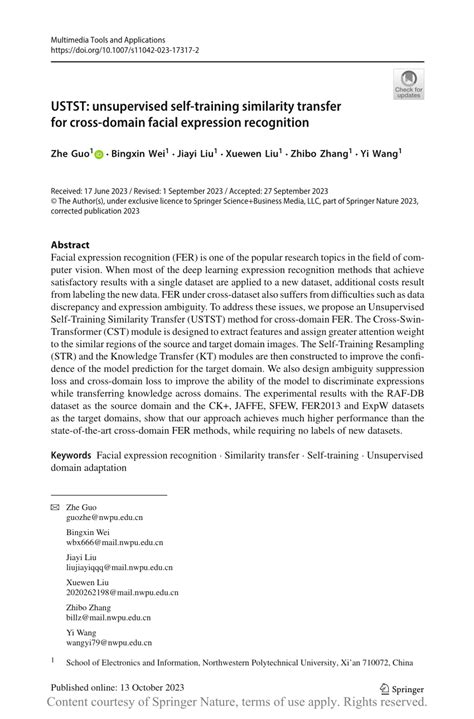 ustst unsupervised self training similarity transfer for cross domain